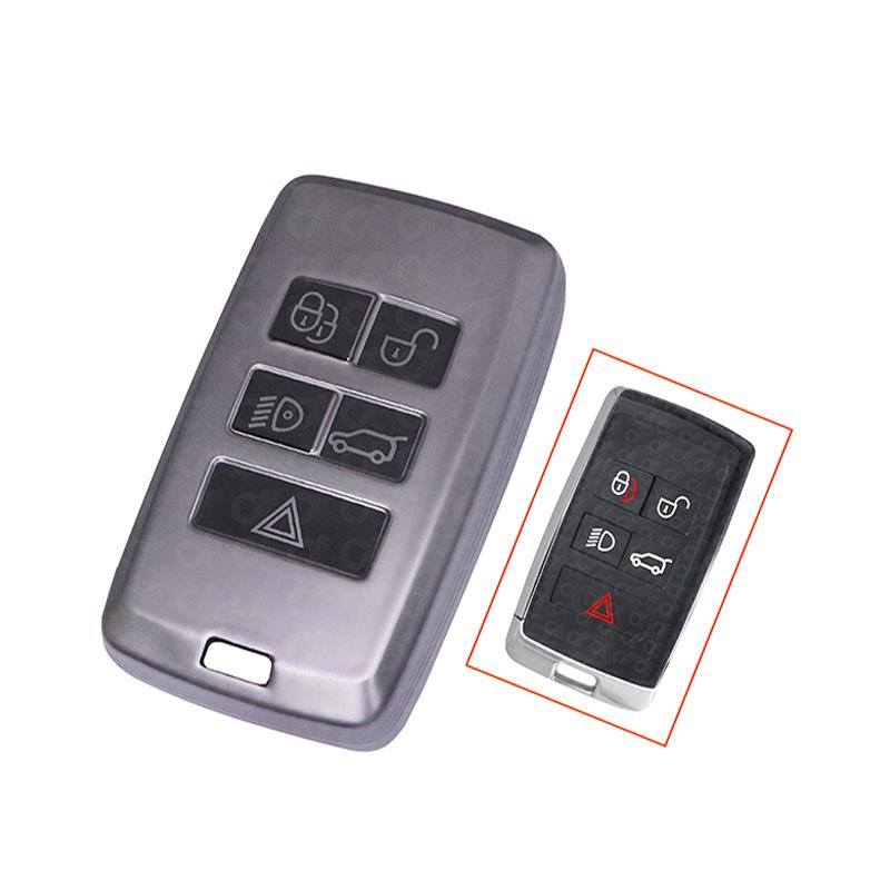 Nano High Quality Cover for Land Rover Smart Remote Key 5 Buttons Grey ...