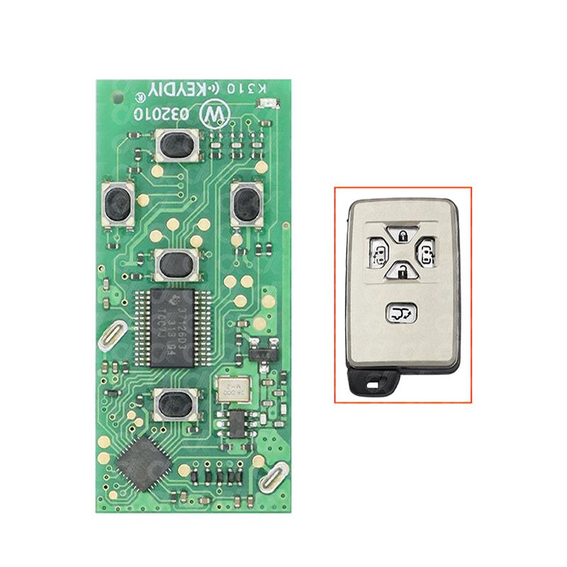 Keydiy KD Universal Smart Remote Key PCB 5 Buttons Toyota Type TDB05-5