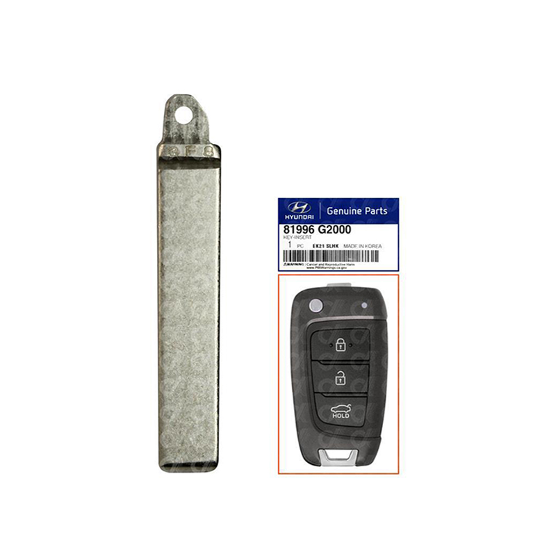 Hyundai Ioniq 2016 Genuine Flip Remote Key Blade 81996-G2000