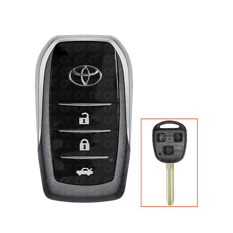 Toyota 2000-2004 Aftermarket Remote Key Shell Modify 3 Buttons With ...