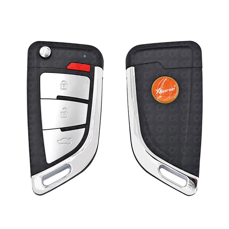 Xhorse Flip Remote Key 4 Buttons Knife Style Silver Color Wire Type ...