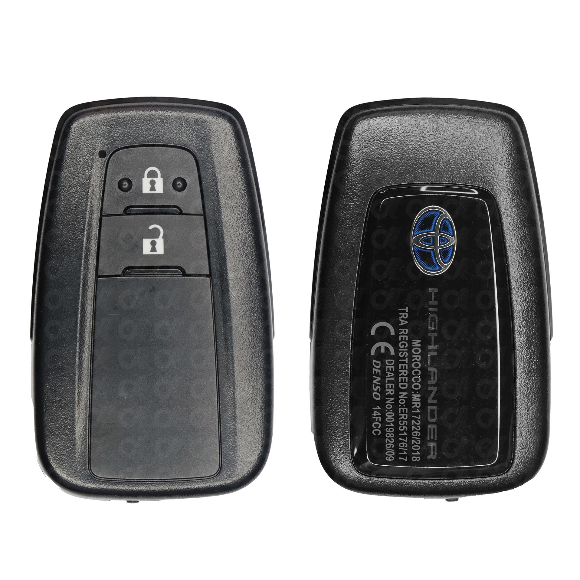 Toyota Highlander 2019 Genuine Used Smart Remote Key 2 Buttons 433MHz ...