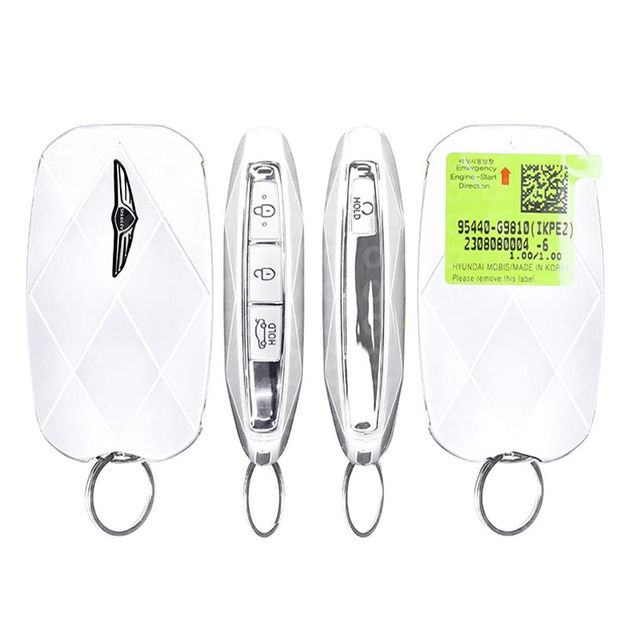 Hyundai Genesis Genuine Smart Remote Key 4 Buttons 433MHz 95440-G9810 White