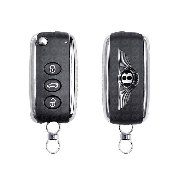 Bentley 2005-2015 Aftermarket Flip Remote Key Shell HU66 Blade 3 Buttons