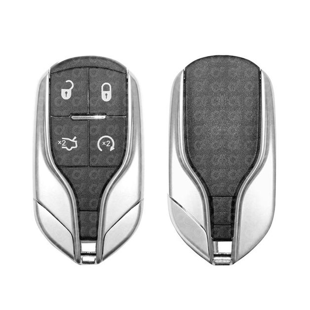 Maserati Chrome Aftermarket Smart Remote Key Shell 4 Buttons