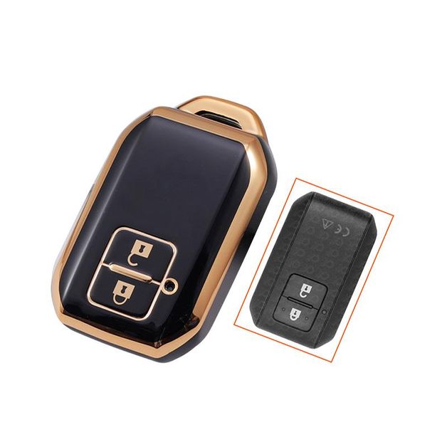 Nano High Quality Cover for Suzuki Smart Key 2 Buttons Black