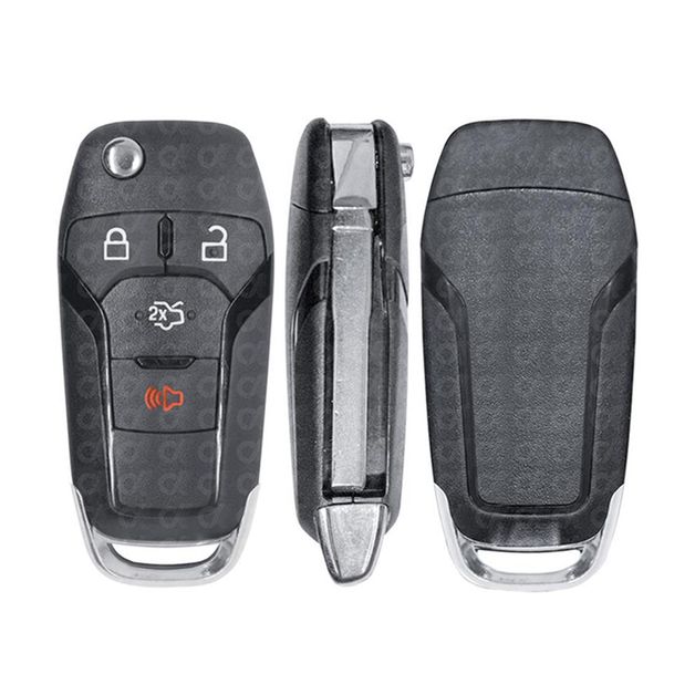 Ford Fusion Aftermarket Flip Remote Key Shell 4 Buttons HU101 Blade