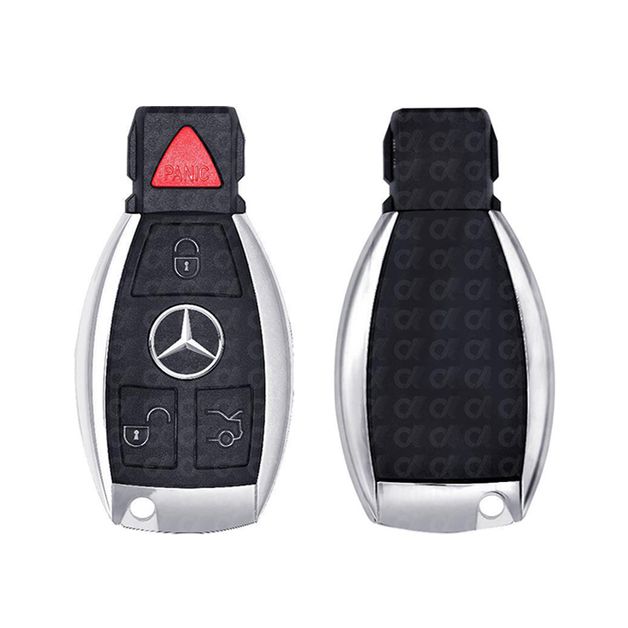 Mercedes BGA Chrome Modified Aftermarket Smart Remote Key Shell 4 Buttons