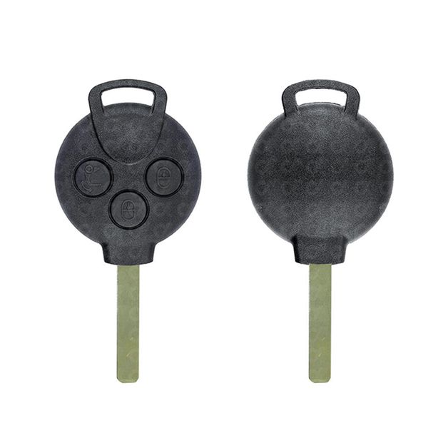 Smart Fortwo Aftermarket Remote Key Shell 3 Buttons laser Blade