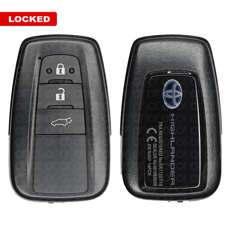 Toyota Highlander 2020-2022 Genuine Used Smart Key 3 Buttons Pcb: 3450 ...
